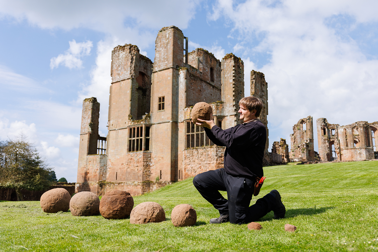 Giant catapult shots from 1266 attack discovered at Kenilworth Castle ...