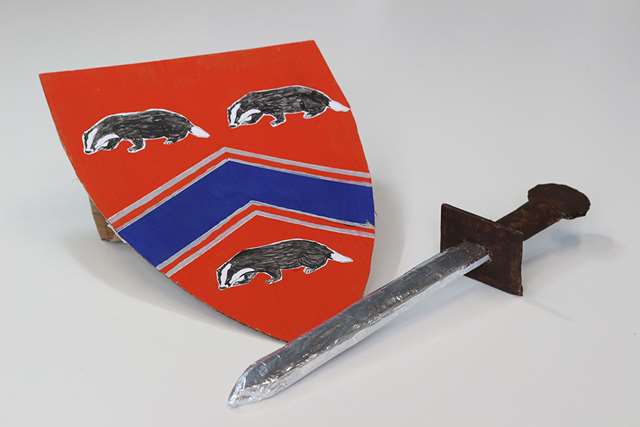 How to make a cardboard shield | English Heritage