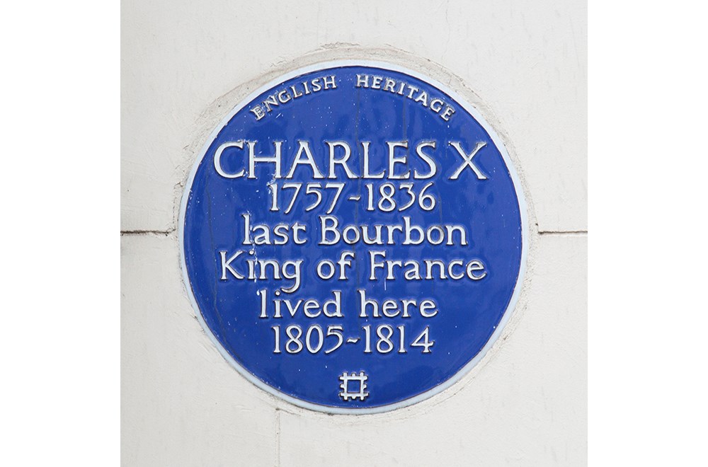 Charles X | Bourbon King of France | Blue Plaques | English Heritage